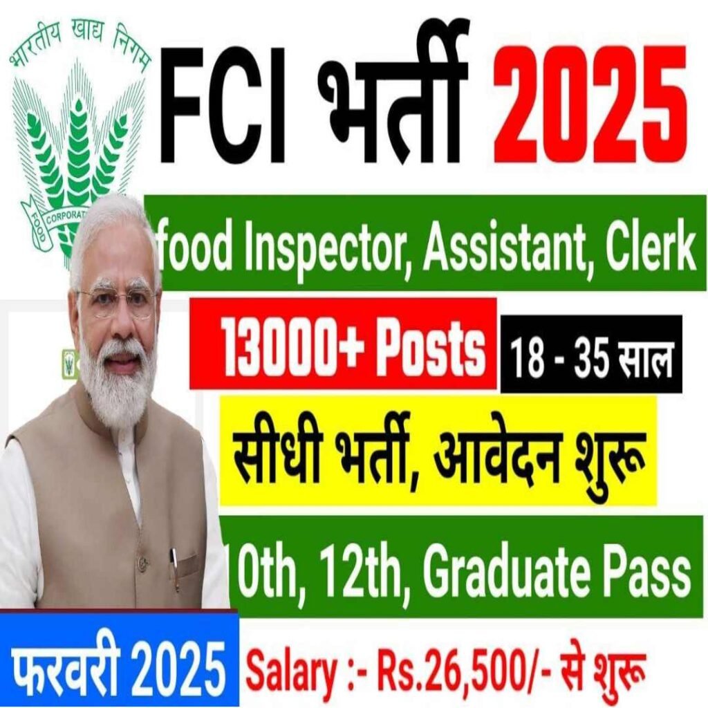 FCI Recruitment 2025 Apply Online Notification, Eligibility, Age Limit ...